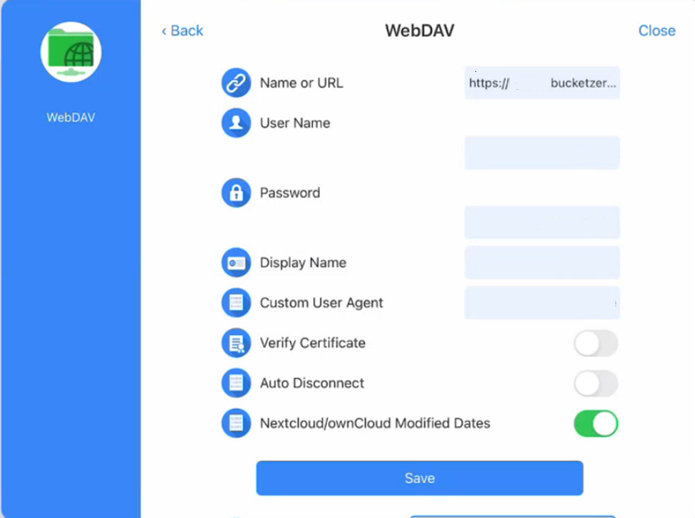 Connecting TrialPad to the Myota bucketZero secure file storage platform